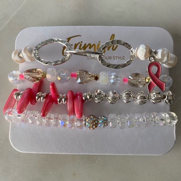 Erimish | Jewelry | Erimish Breast Cancer Card Stack New | Poshmark